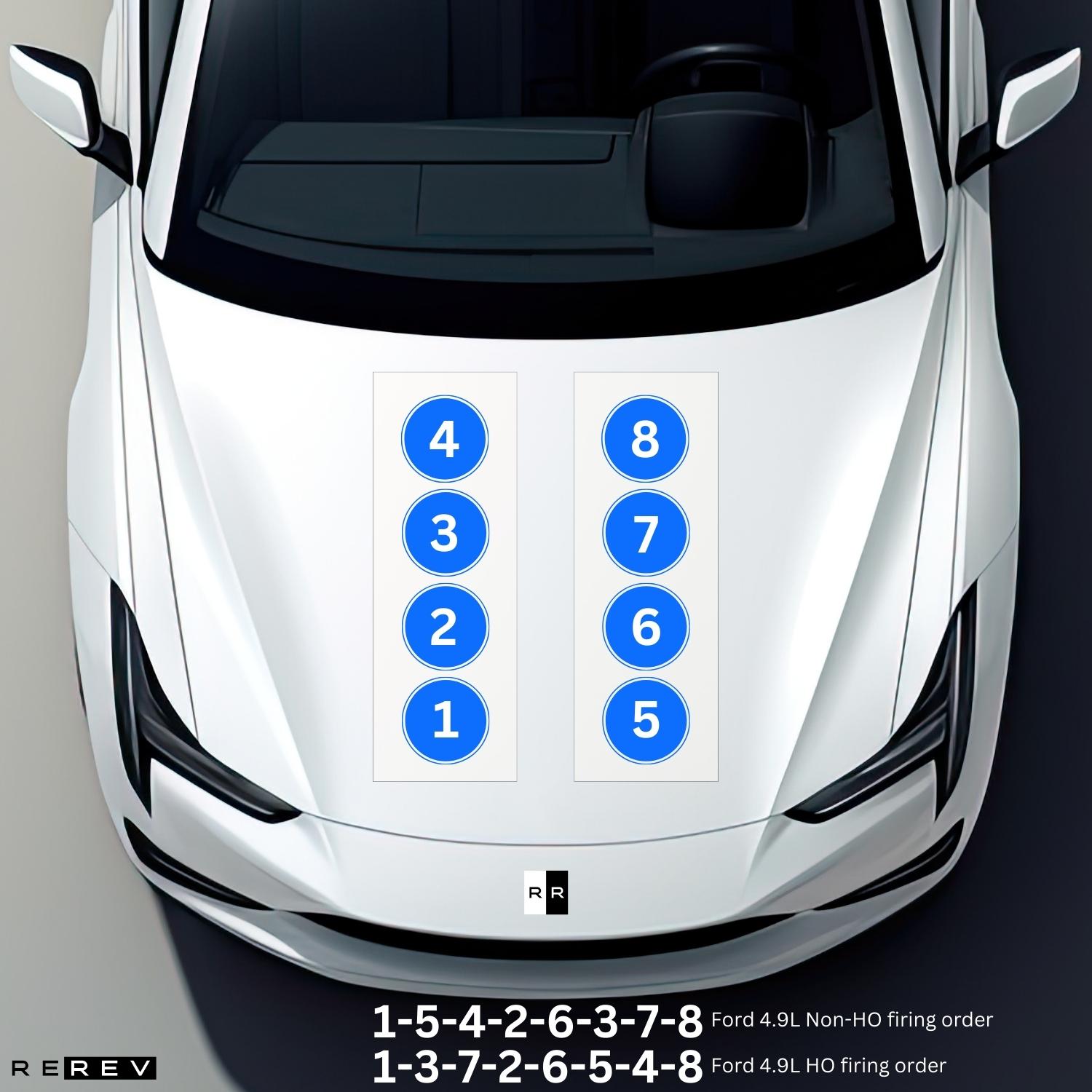 Ford 4.9L (302 cu in) V8 firing order — diagram & guide | REREV